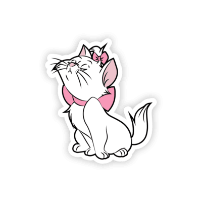 Aristocats Marie Offended Sticker – stickermirchi.com