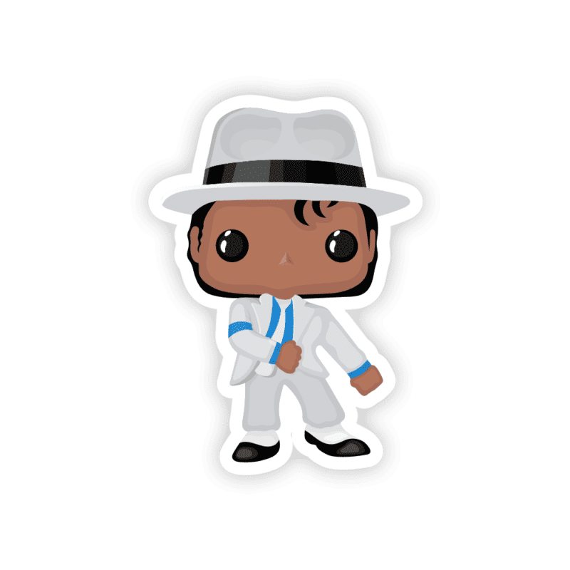 Funko Pop Michael Jackson (Smooth Criminal) Sticker – stickermirchi.com