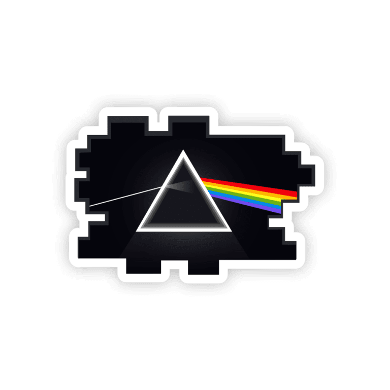 Pink Floyd Prism Sticker – stickermirchi.com