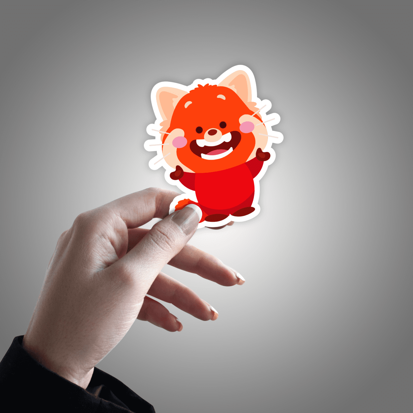 Turning Red Panda Sticker – stickermirchi.com