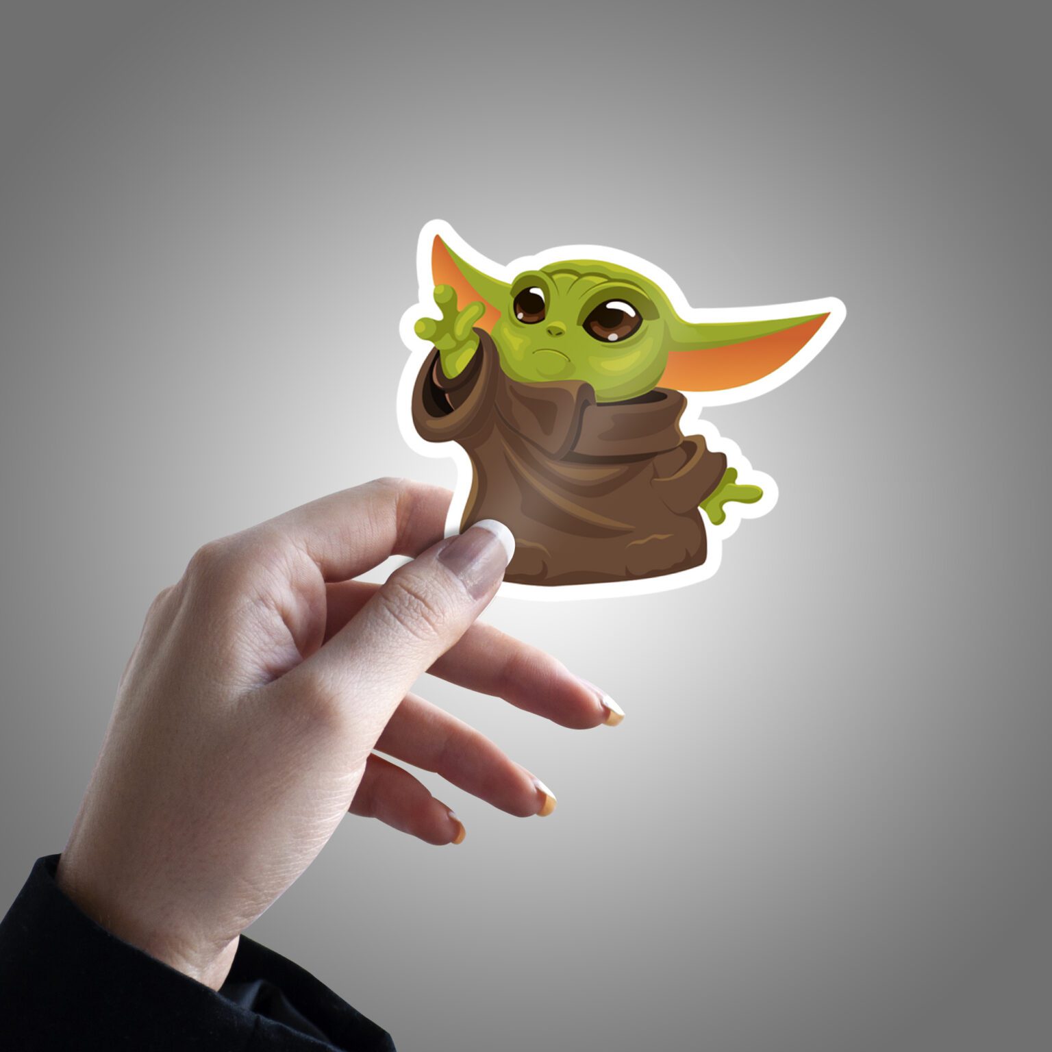 Baby Yoda Sticker – stickermirchi.com