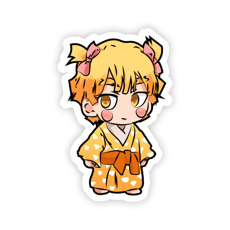 Demon Slayer Zenitsu Girl – stickermirchi.com