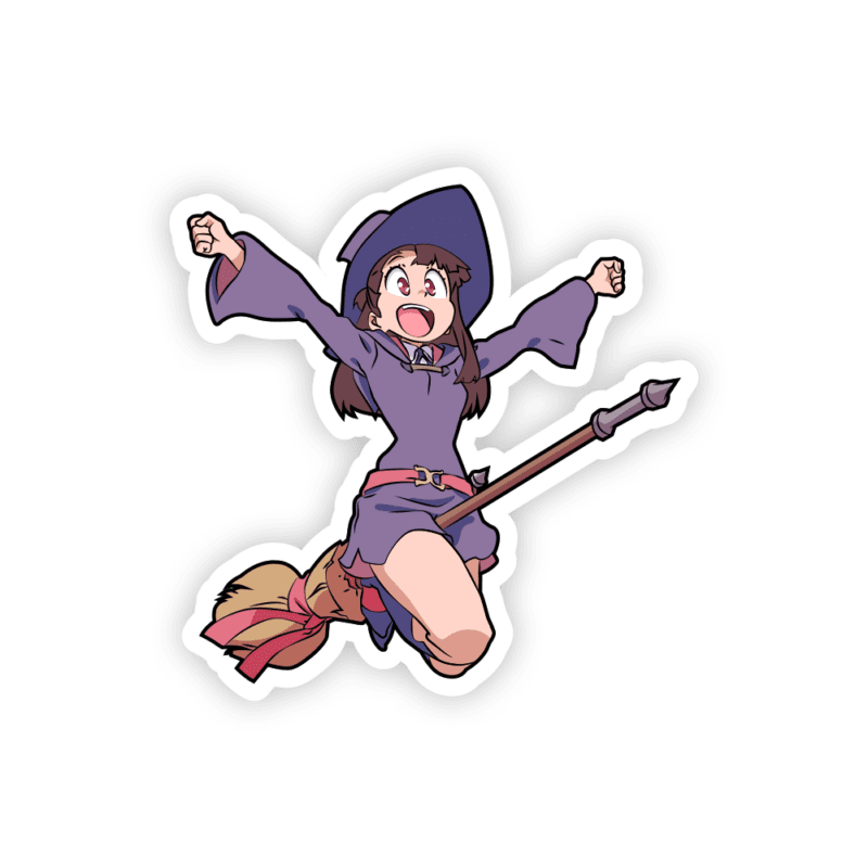Little Witch Academia Akko Broom – stickermirchi.com