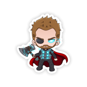 Marvel Chibi Thor – stickermirchi.com