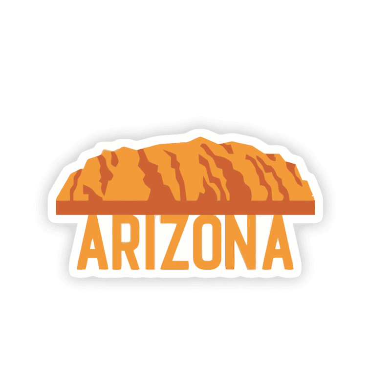 Arizona State Usa Travel Souvenir Stamp Badge Sticker – stickermirchi.com