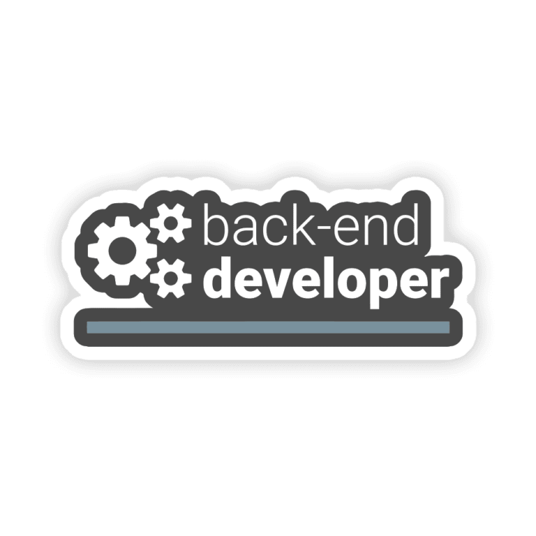 Back end Developer Sticker – stickermirchi.com