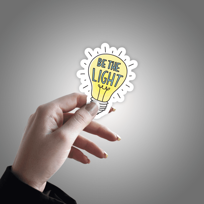 Be The Light Bulb Sticker – stickermirchi.com