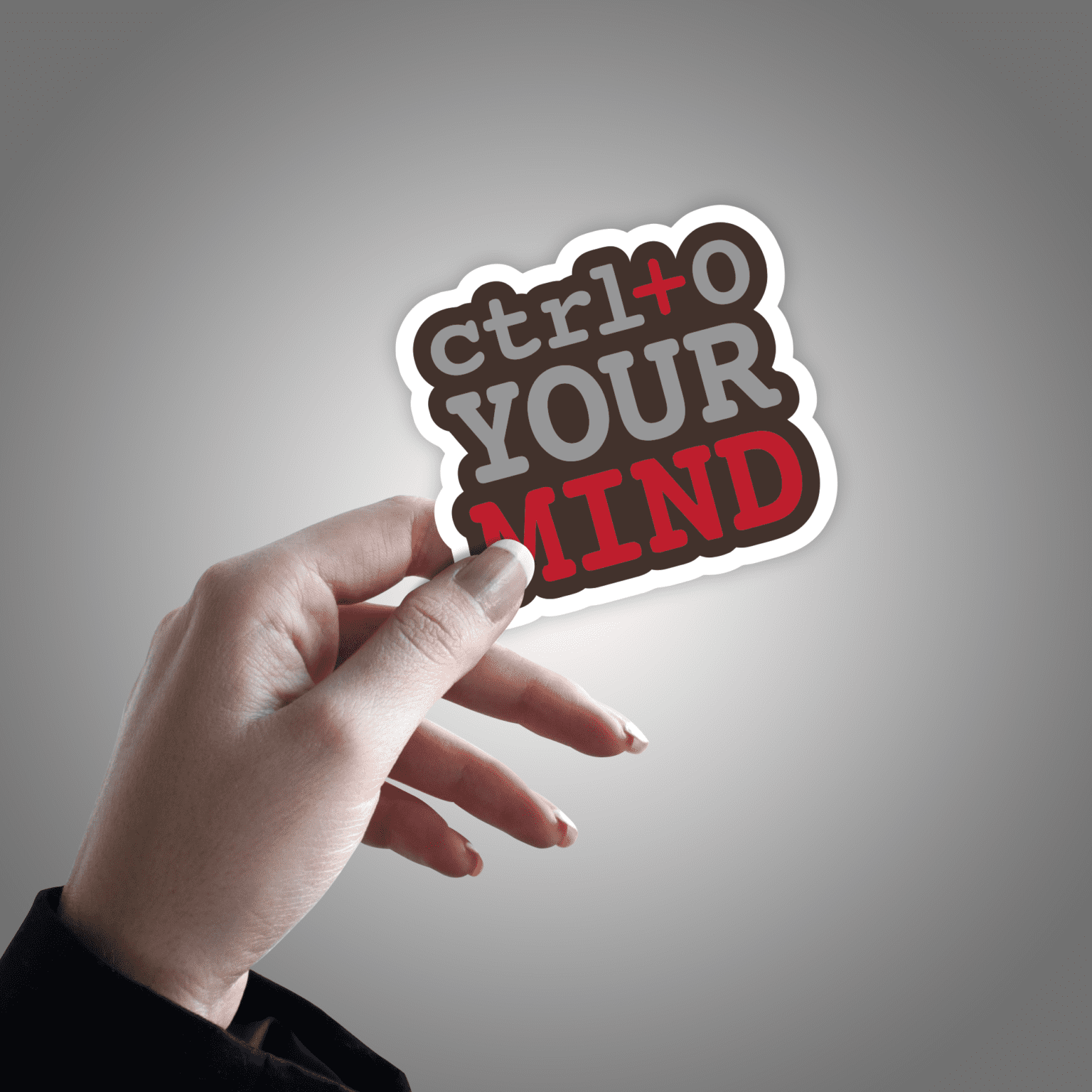 Ctrl+o Open Your Mind Sticker – stickermirchi.com
