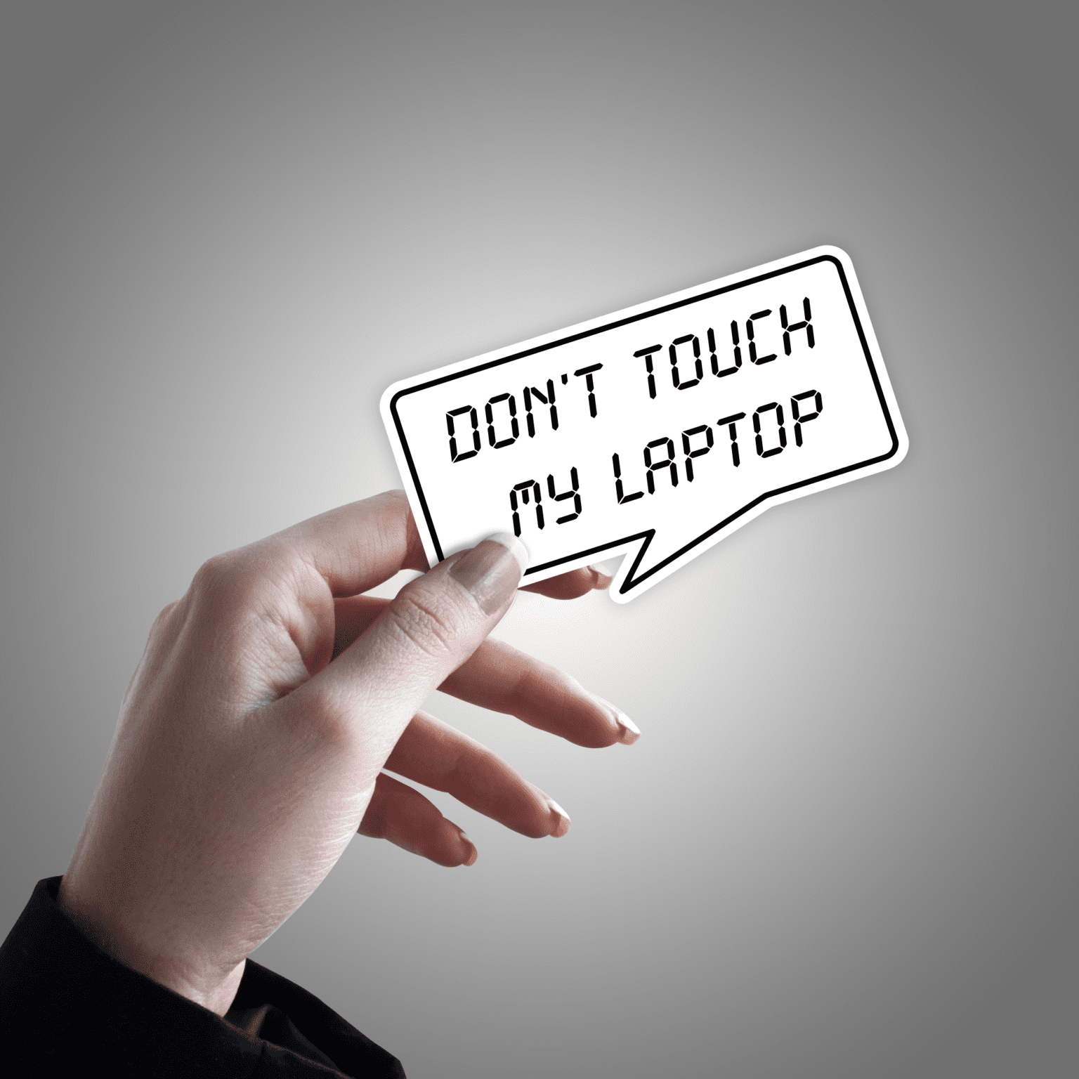 DON?T TOUCH MY LAPTOP Sticker – stickermirchi.com