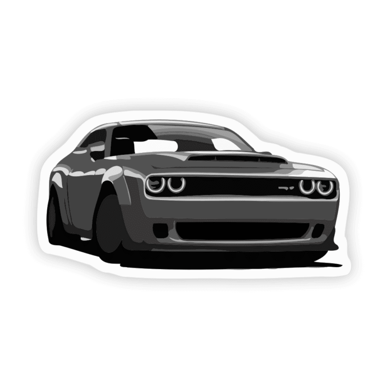 Dodge Challenger SRT Demon Sticker – stickermirchi.com