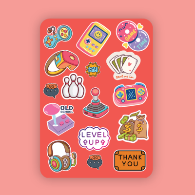 Gaming Stickers Sheet – stickermirchi.com