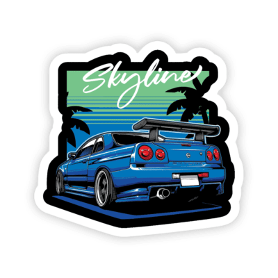 Nissan Skyline R34 Sticker – stickermirchi.com