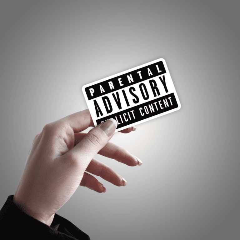 Parental Advisory Explicit Content Sticker – stickermirchi.com