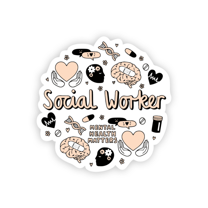 Social Worker Sticker – stickermirchi.com