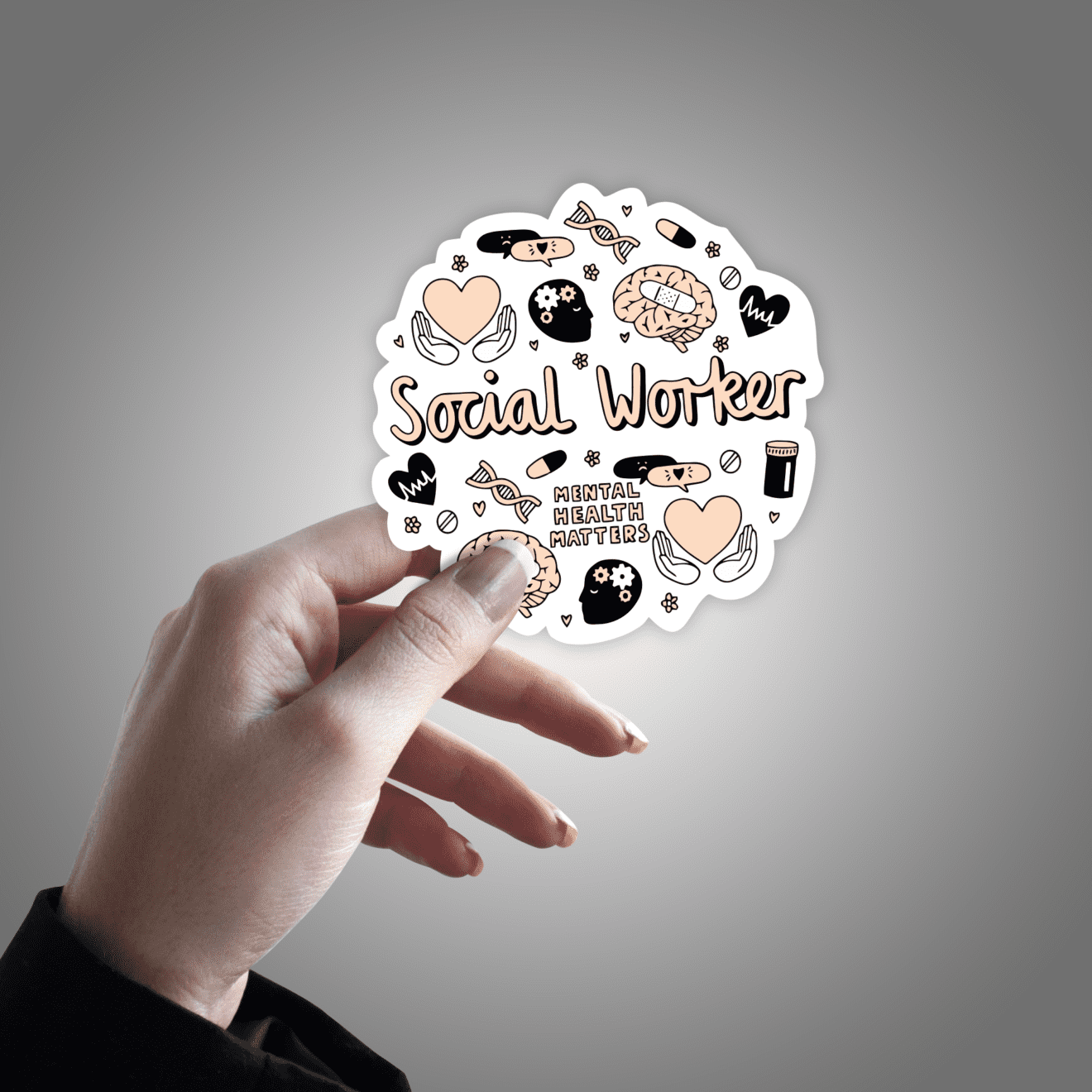 Social Worker Sticker – stickermirchi.com