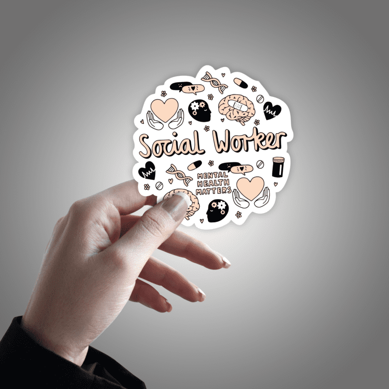 Social Worker Sticker – stickermirchi.com