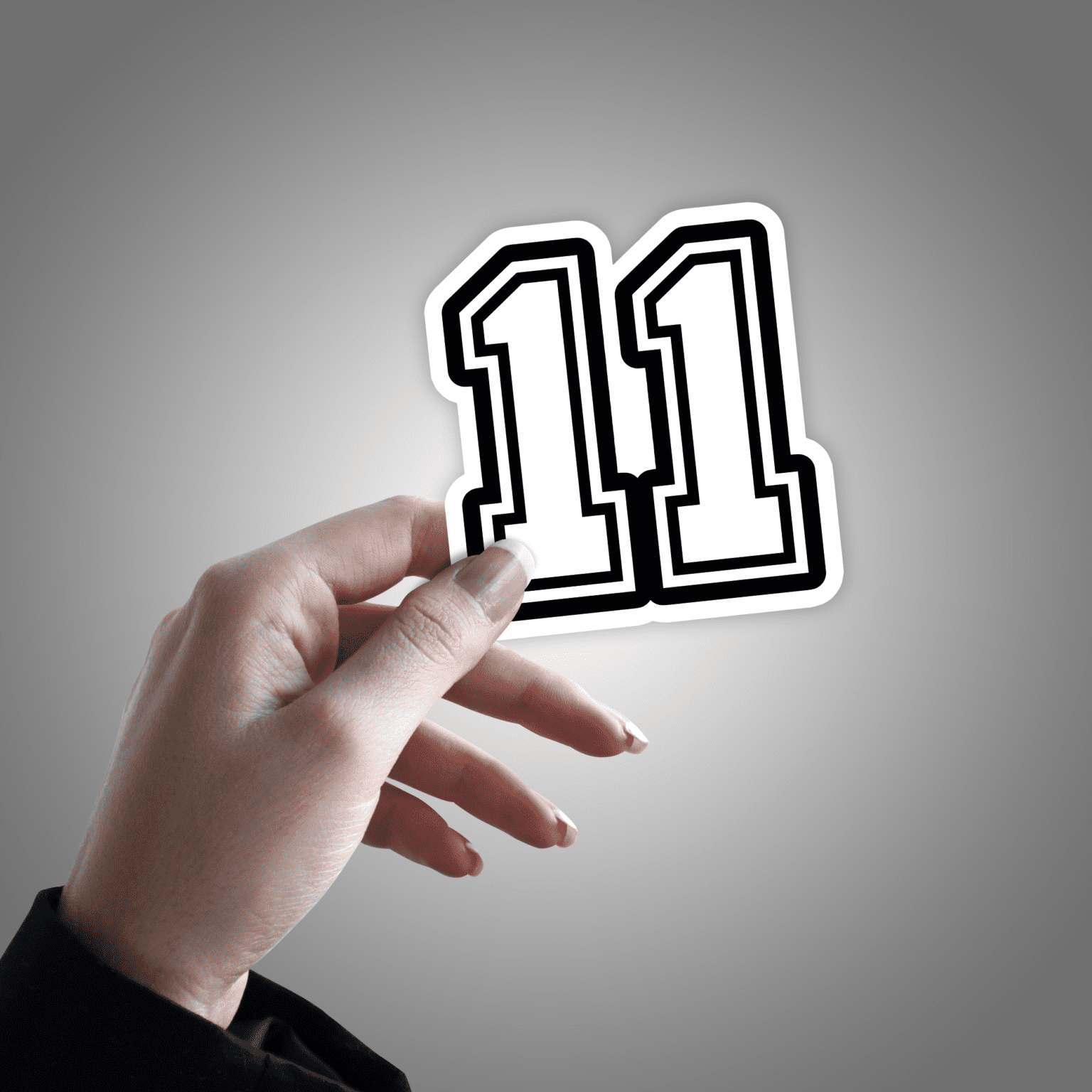 Sports Team Jersey Number #11 Sticker – stickermirchi.com