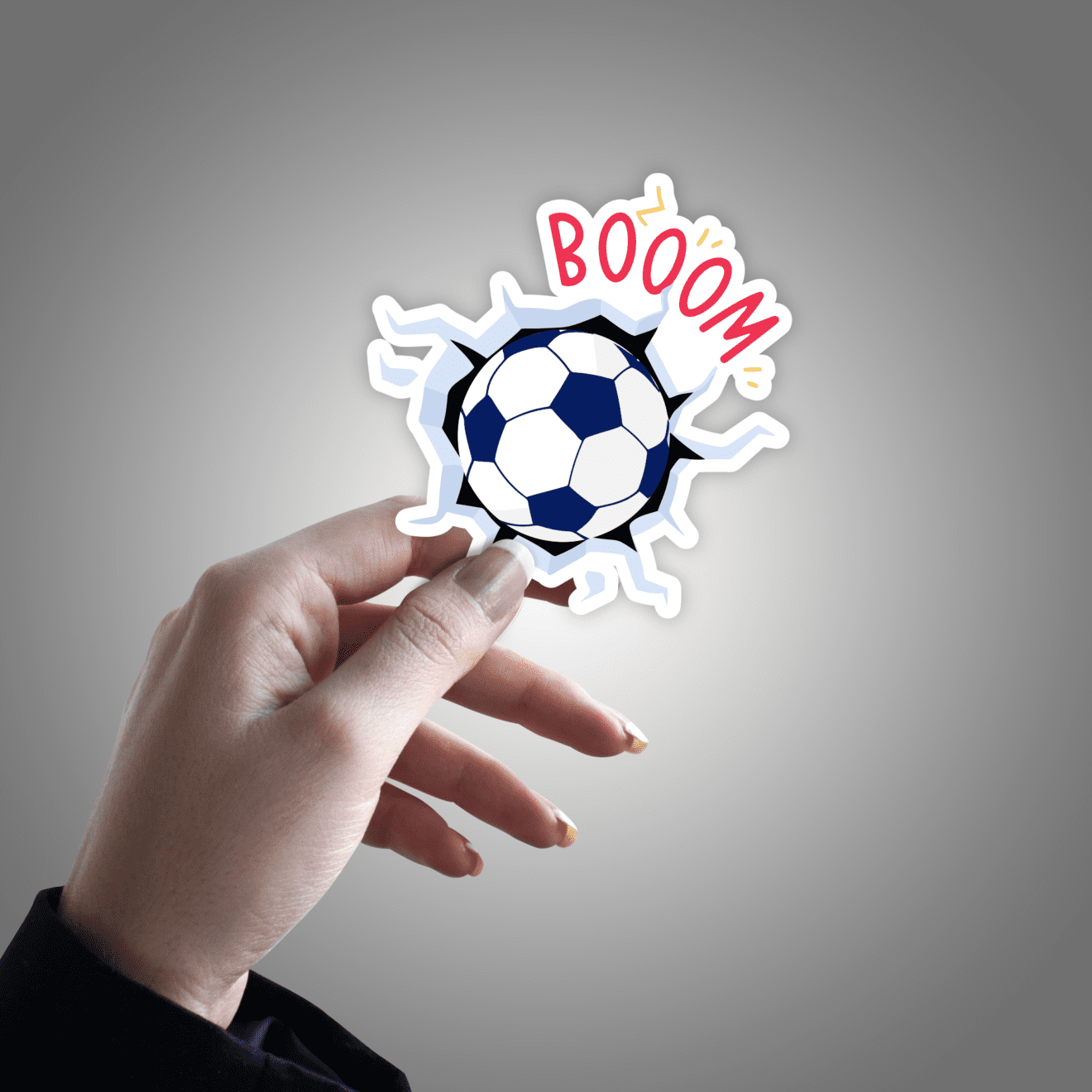 Football Boom Sticker – stickermirchi.com
