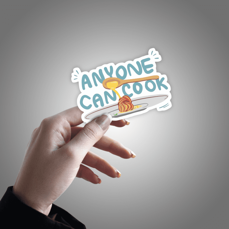 Anyone Can Cook Sticker – stickermirchi.com