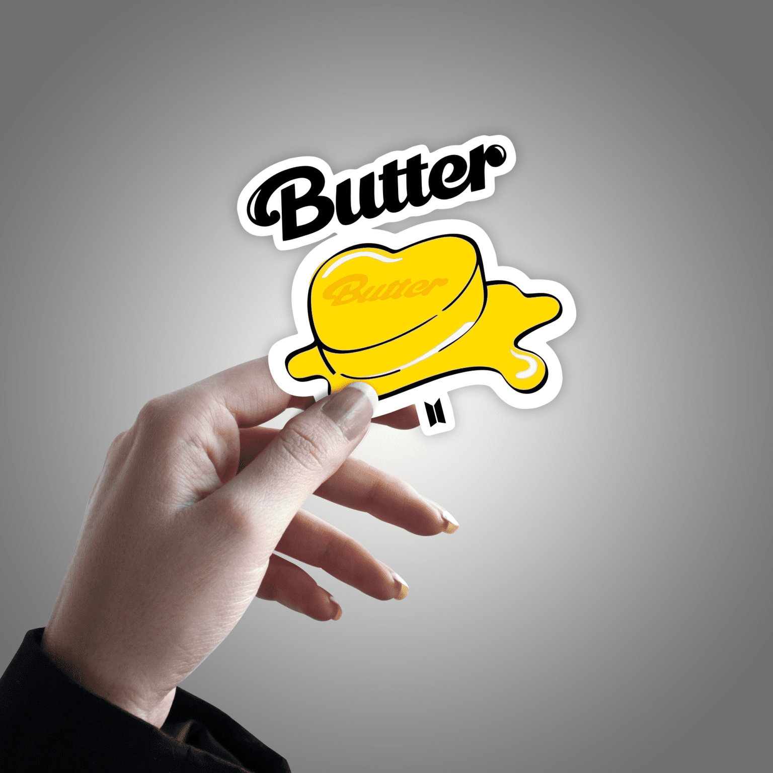Bts Butter Logo Sticker – stickermirchi.com