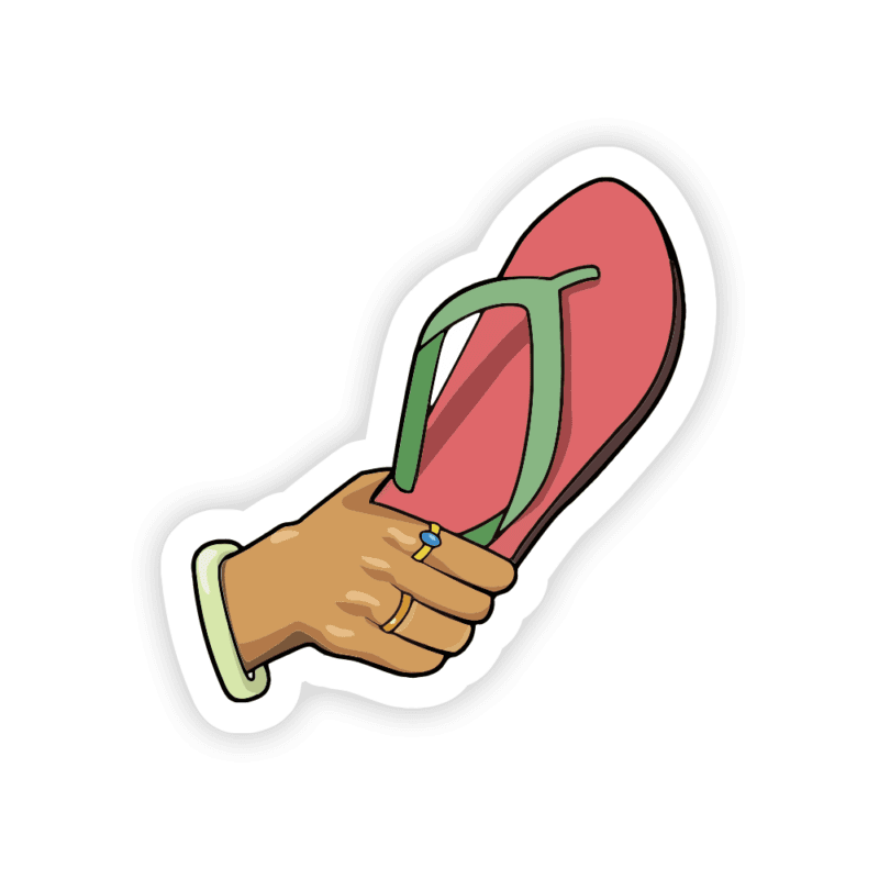 Chancla Sticker – stickermirchi.com