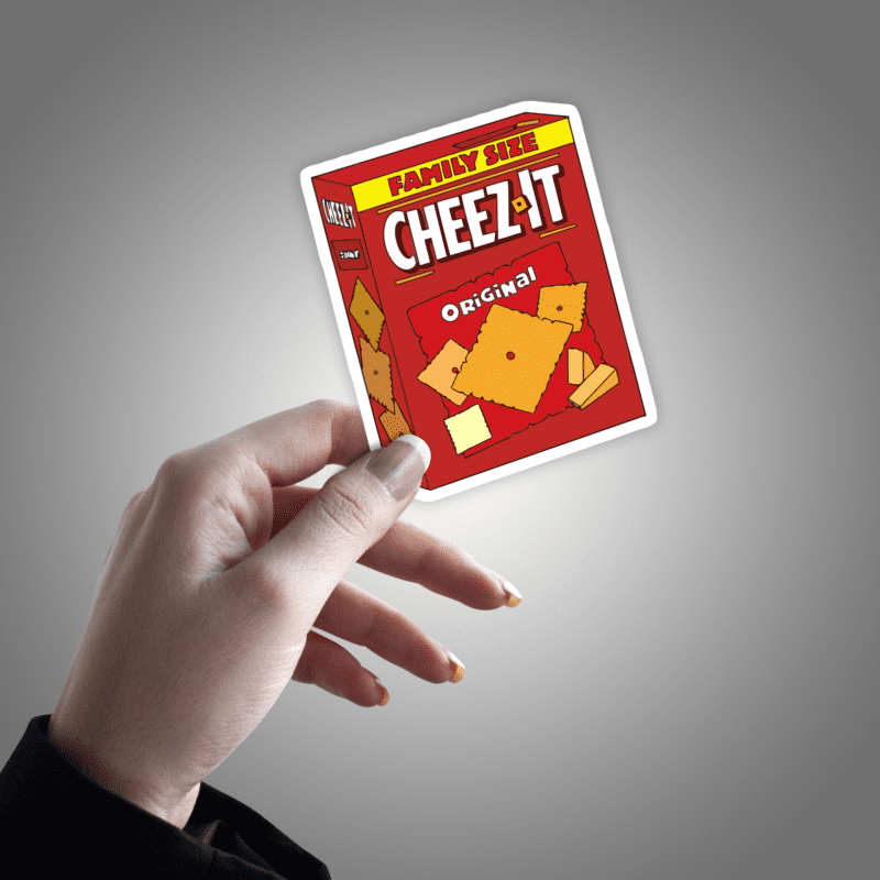 Cheez Its Sticker – stickermirchi.com