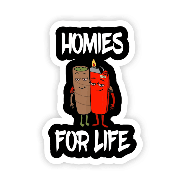 Homies For Life Sticker – stickermirchi.com