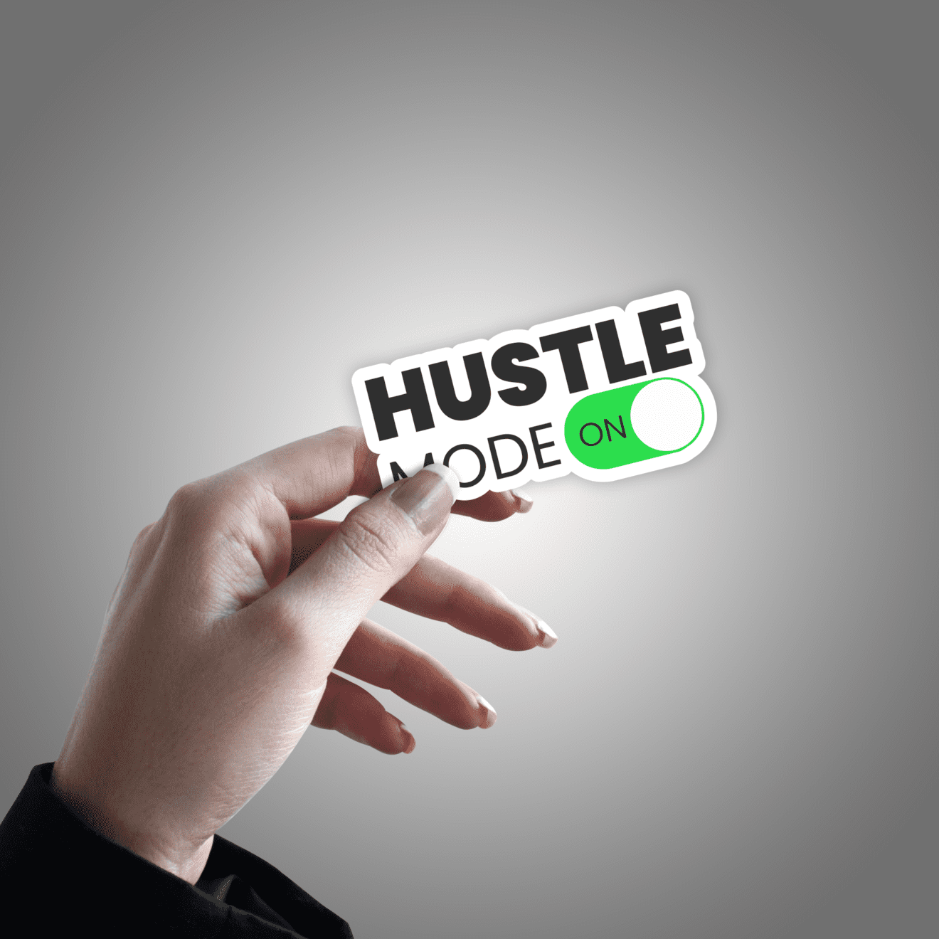 Hustle Mode – On Sticker – stickermirchi.com