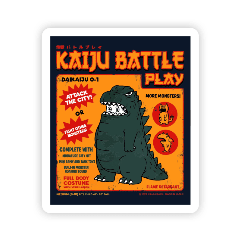 Kaiju Battle Player Sticker – stickermirchi.com