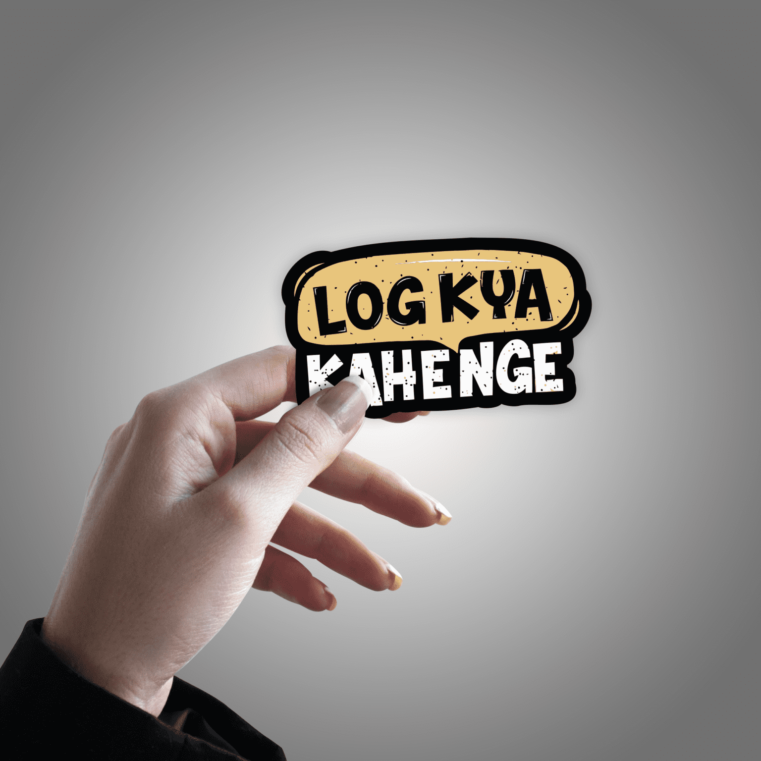 Log Kya Kahenge Sticker – stickermirchi.com