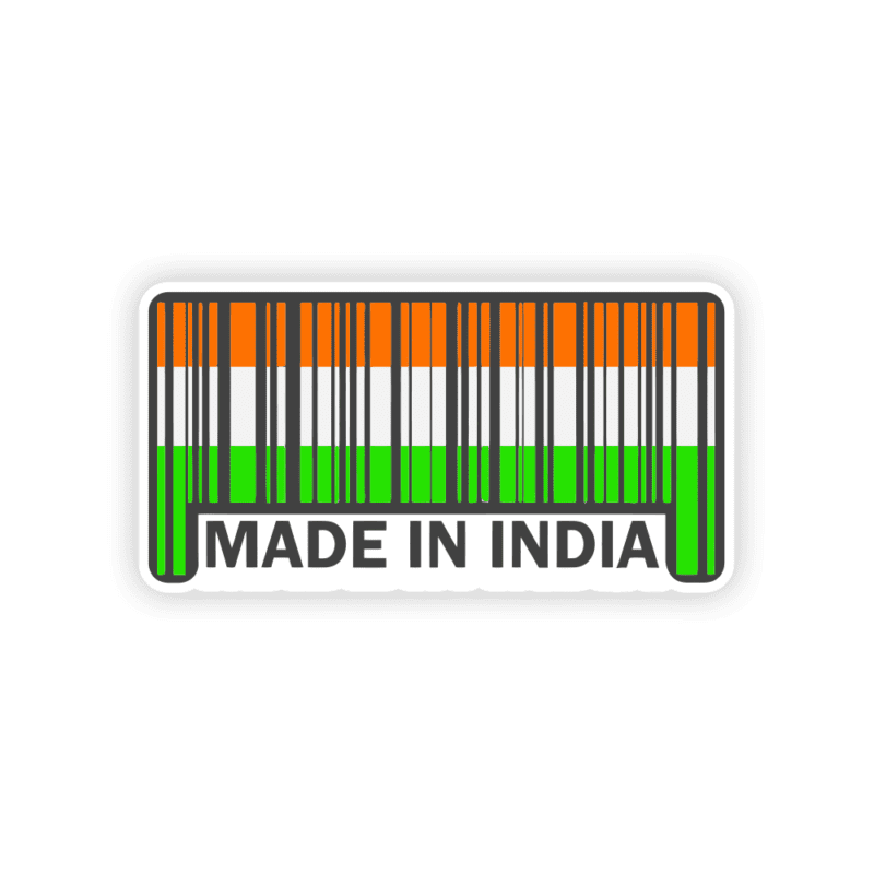 Made In India Sticker – stickermirchi.com
