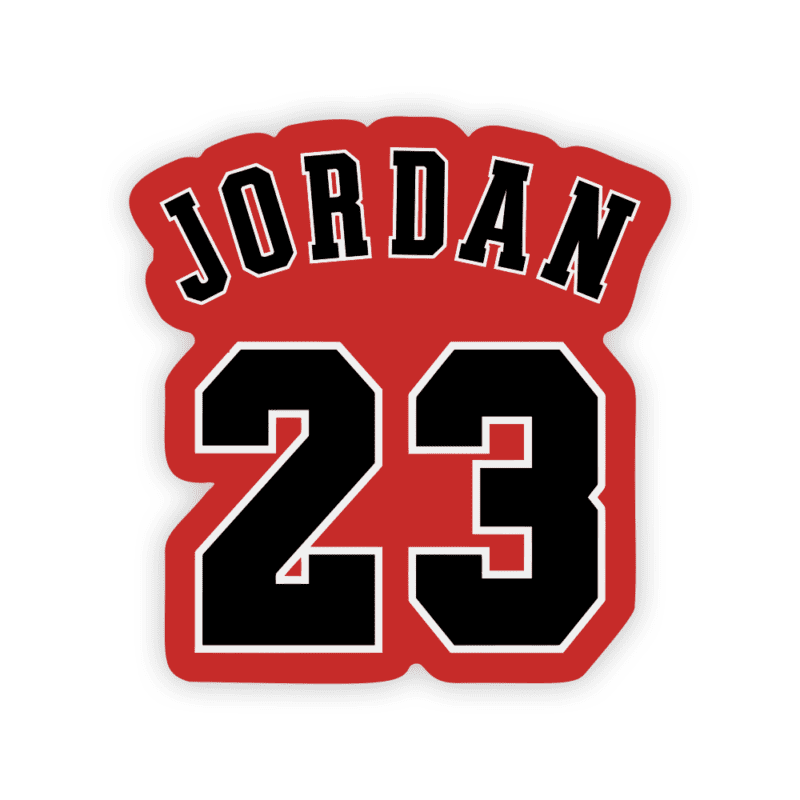 Michael Jordan Shirt Number 23 Stickers – stickermirchi.com