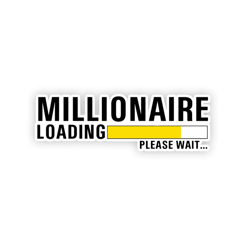 Millionaire Loading Sticker – stickermirchi.com