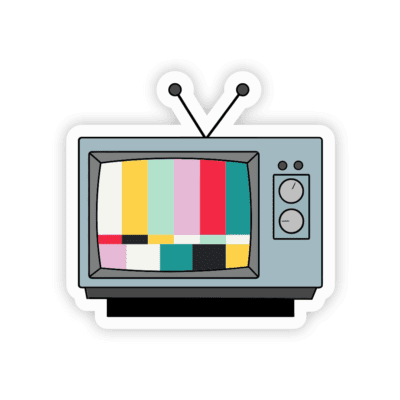 Retro Tv Sticker – stickermirchi.com