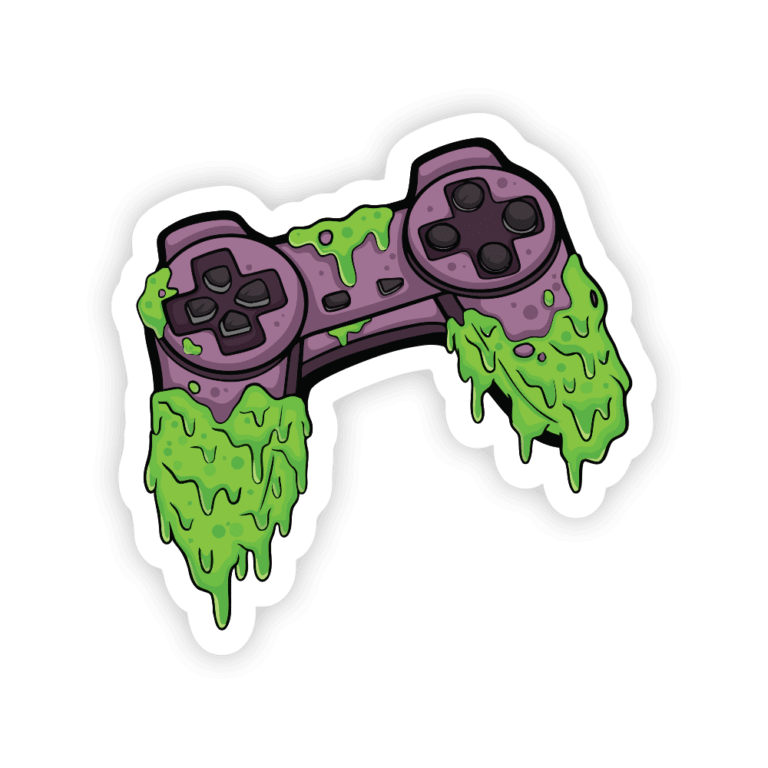 Slimy Gaming Controller Sticker – stickermirchi.com