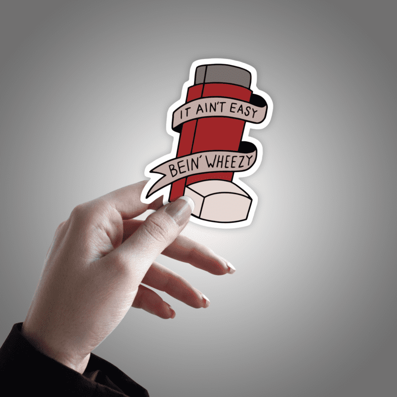 Wheezy Inhaler Sticker – stickermirchi.com