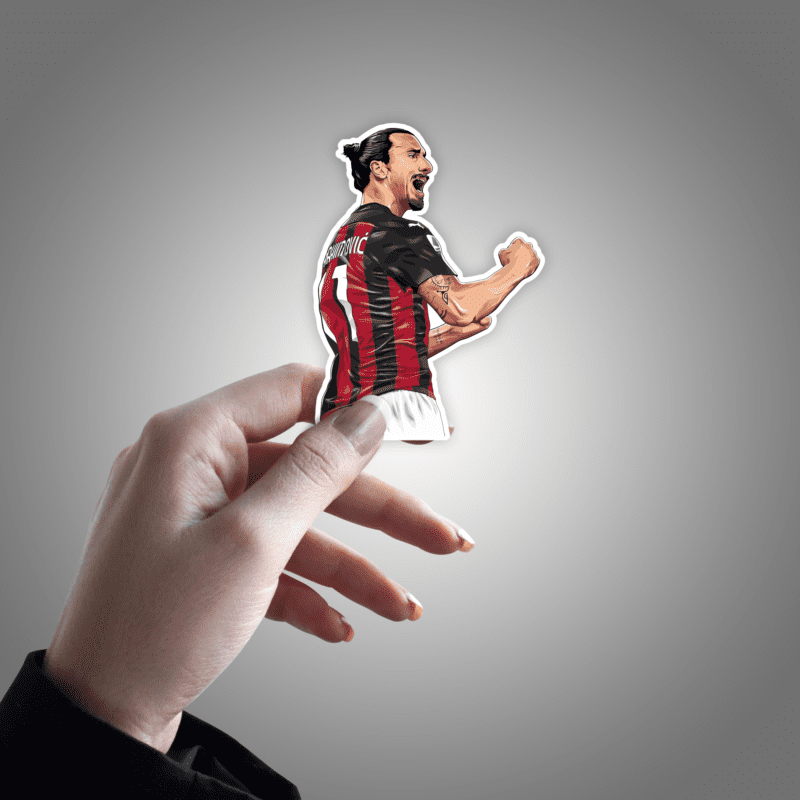 Zlatan Ibrahimovi? AC Milan Sticker – stickermirchi.com