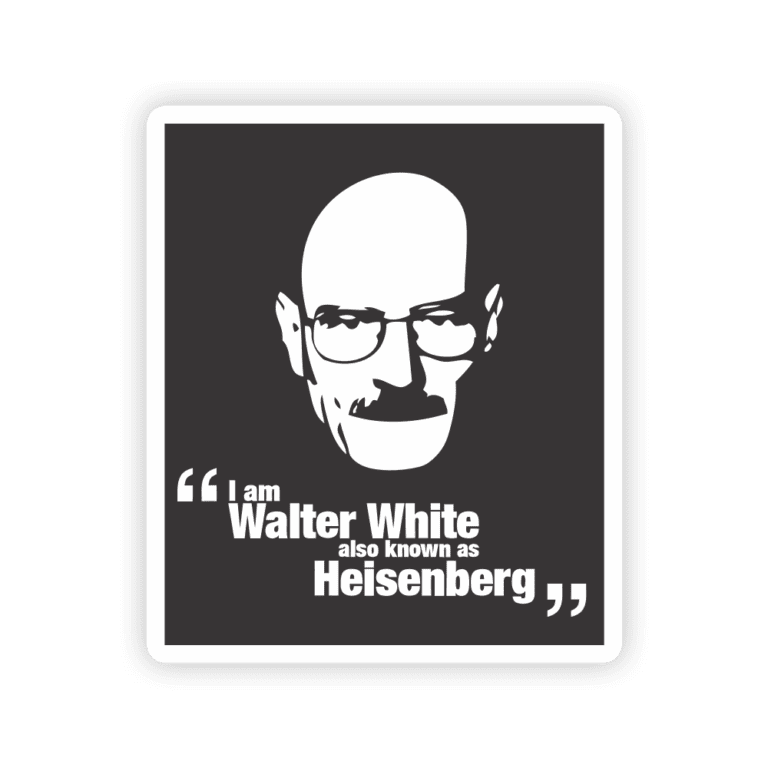 Breaking Bad Walter White Heisenberg Sticker – stickermirchi.com