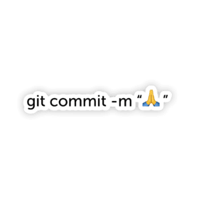 Git Commit Message Sticker – stickermirchi.com