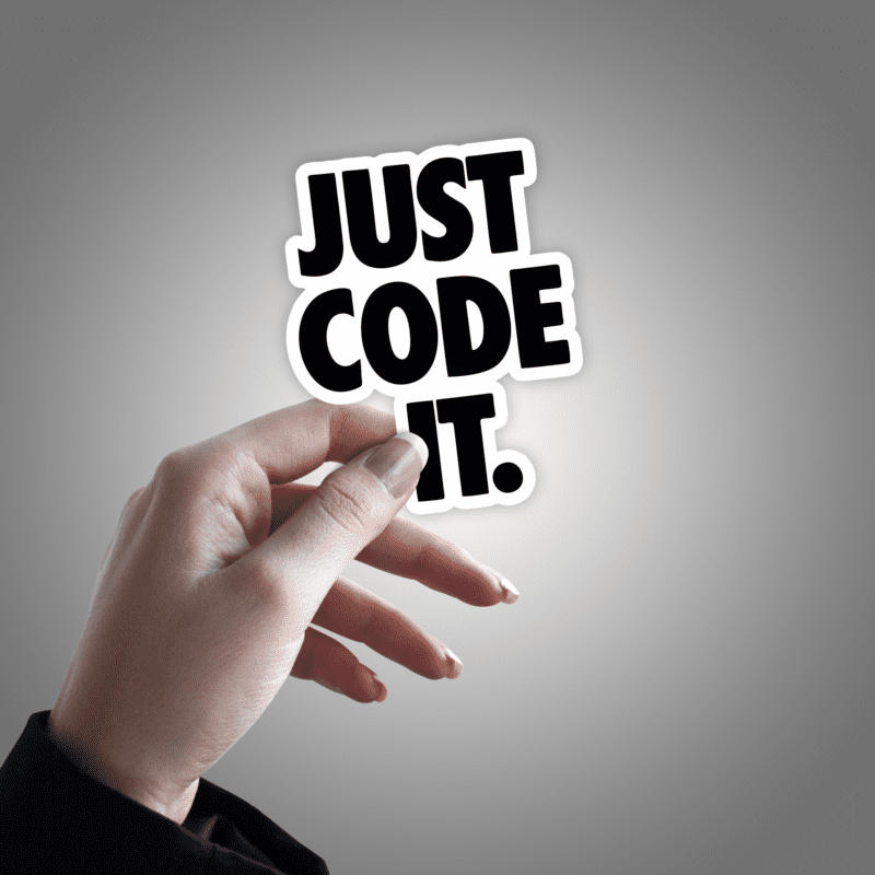 Just Code It Sticker!! – stickermirchi.com