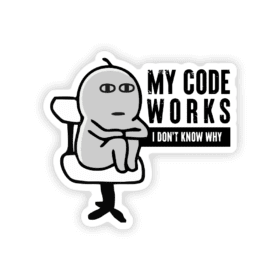 My Code Works! Sticker – stickermirchi.com