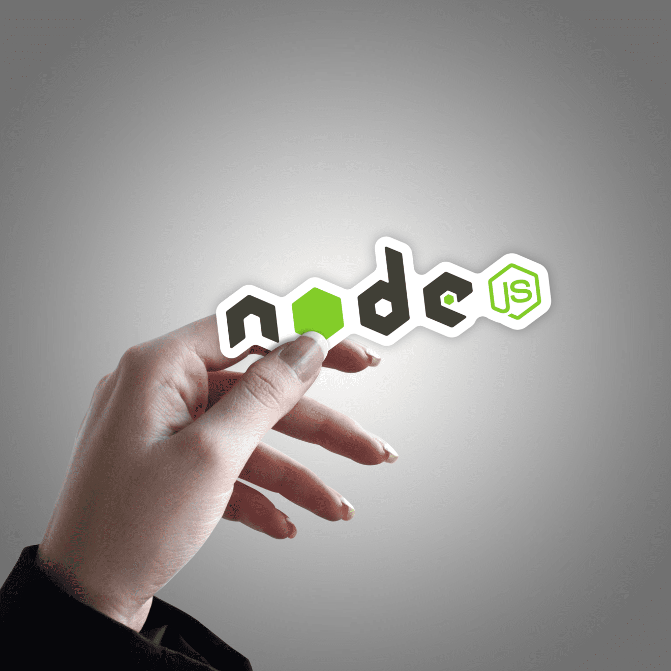 Node JS Clear Sticker – stickermirchi.com