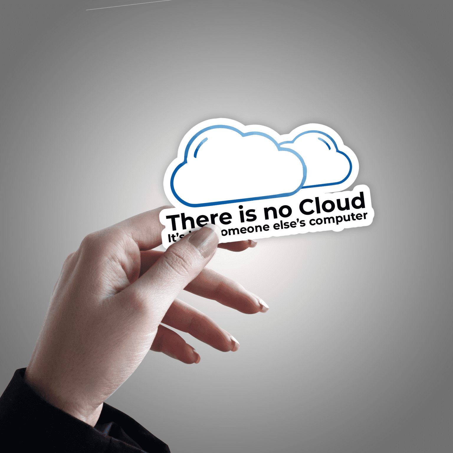 There Is No Cloud Sticker – stickermirchi.com