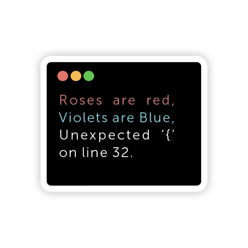 Unexpected Poem Sticker – stickermirchi.com