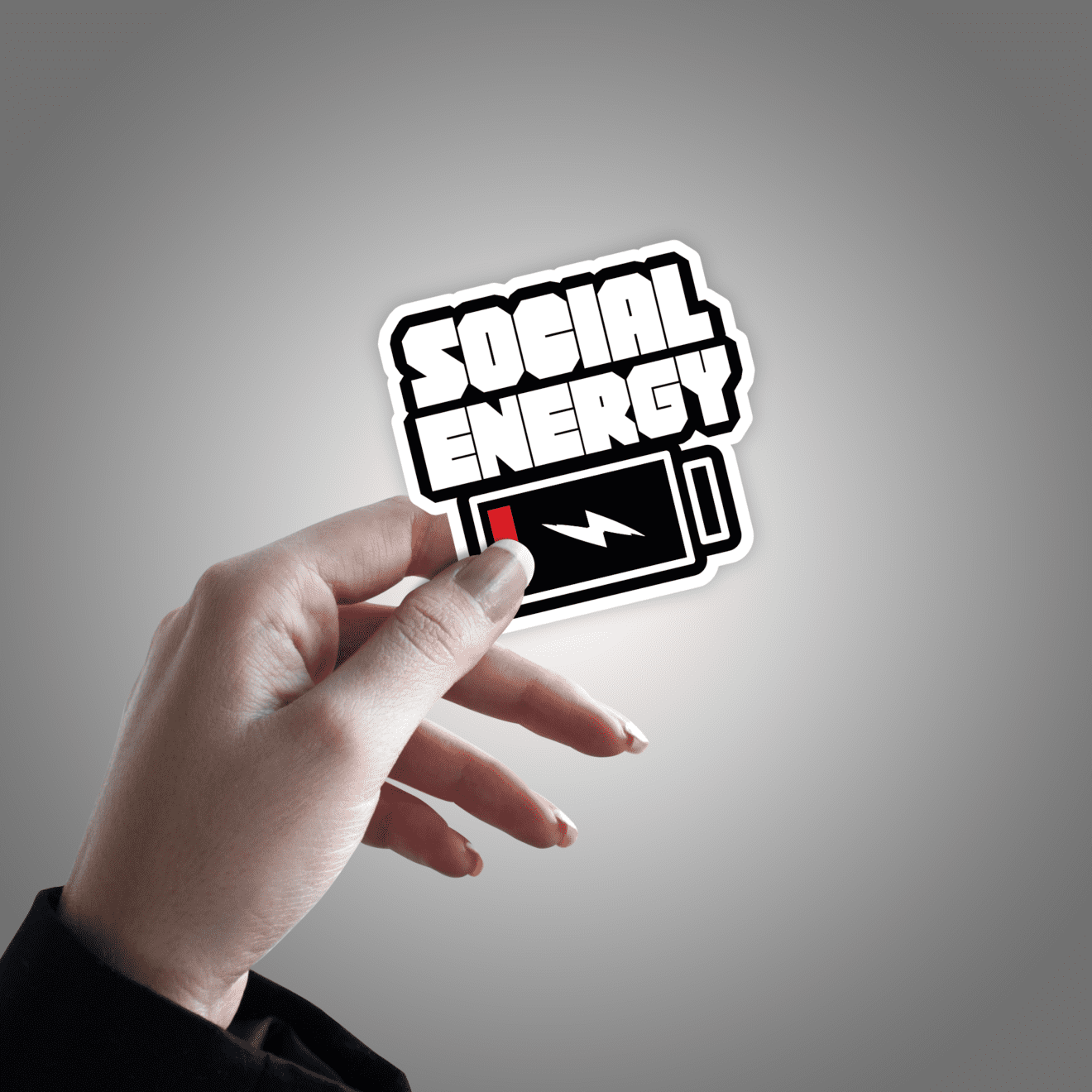 Social Energy Level Sticker – stickermirchi.com