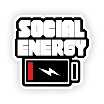 Social Energy Level Sticker – stickermirchi.com