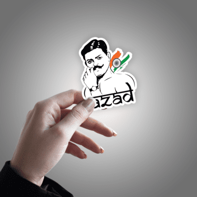 Chandra Shekhar Azad Indian Freedom Fighter Sticker – stickermirchi.com