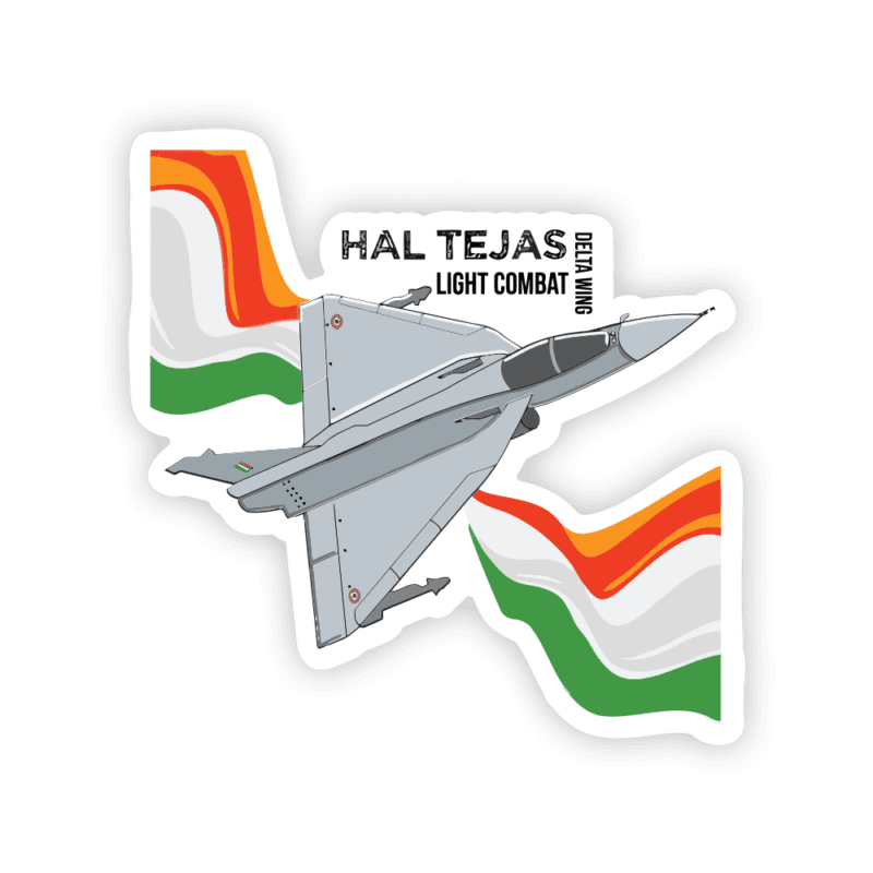 Hal Tejas Indian Fighter Fighterjet Aircraft India Pride Sticker ...