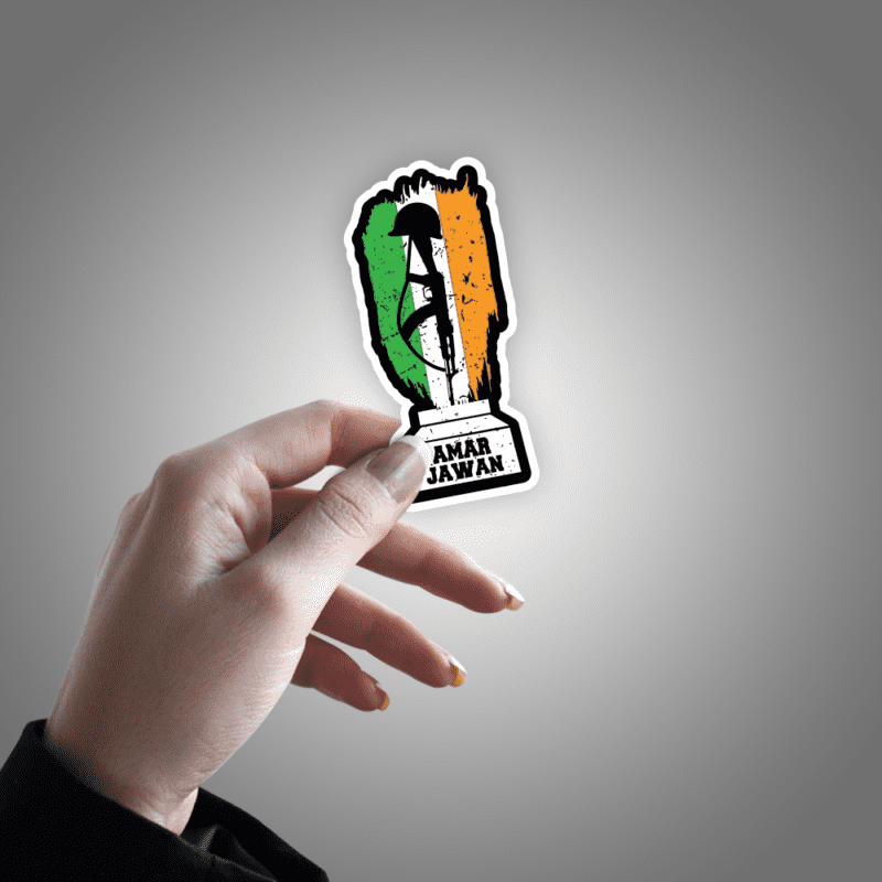 I Love Indian Army Amar Jawan Patriotic Jai Hind Sticker ...