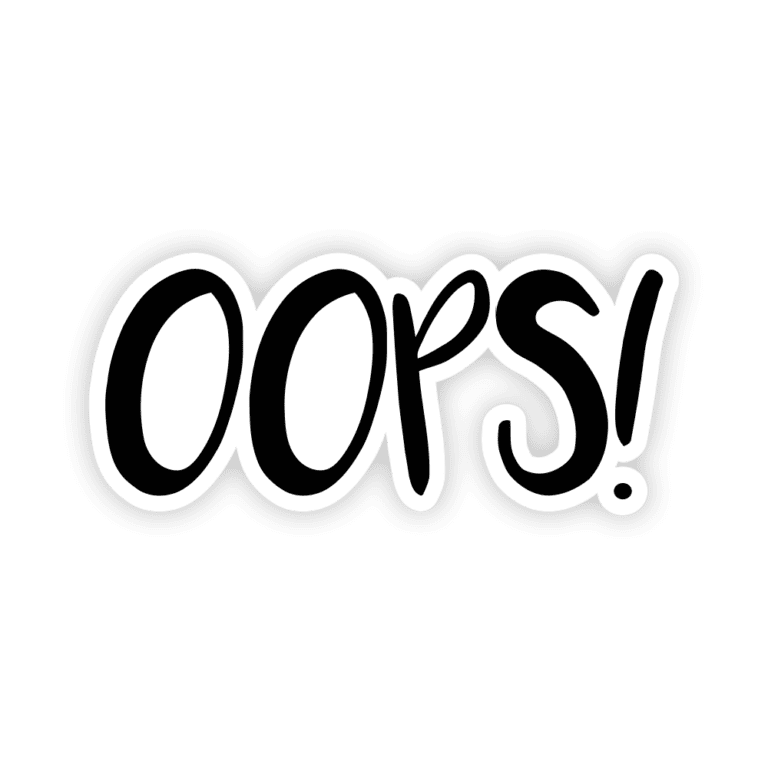 Oops! Sticker – stickermirchi.com